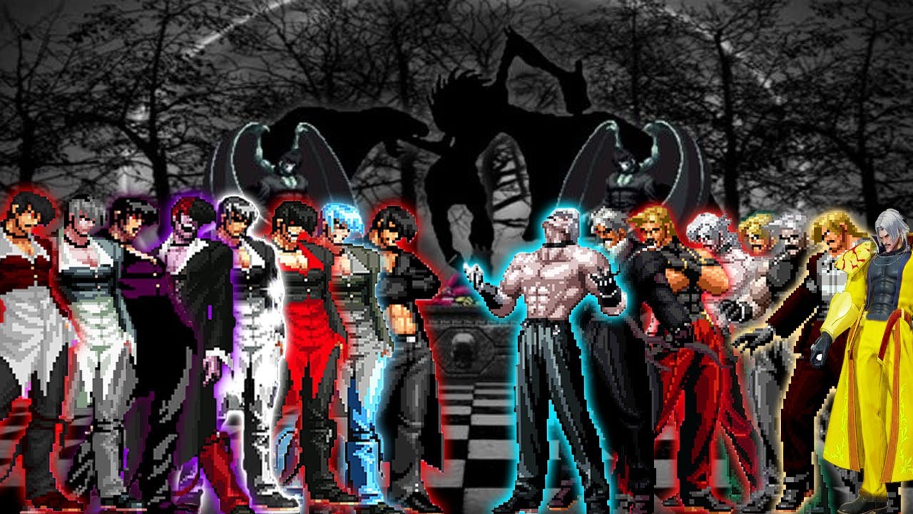 [KOF Mugen] Iori Yasakani Team Vs Insane Rugal Bernstein Team - YouTube