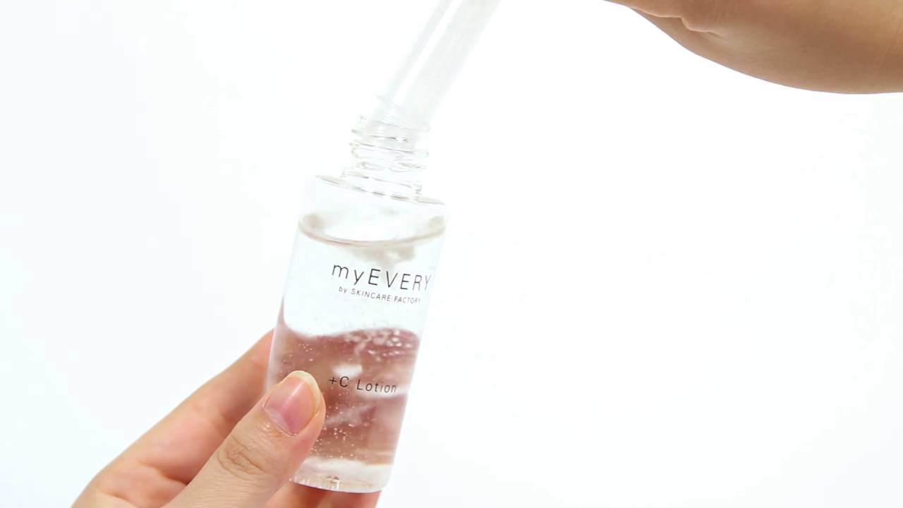 スキンケアファクトリー myEVERY ＋C ローション - YouTube