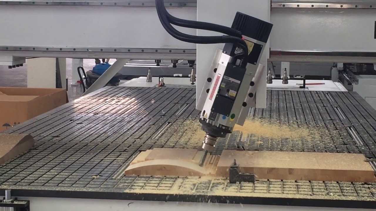4 Axis Automatic Tool Changer With Rotary 0 - 180 Degree - YouTube