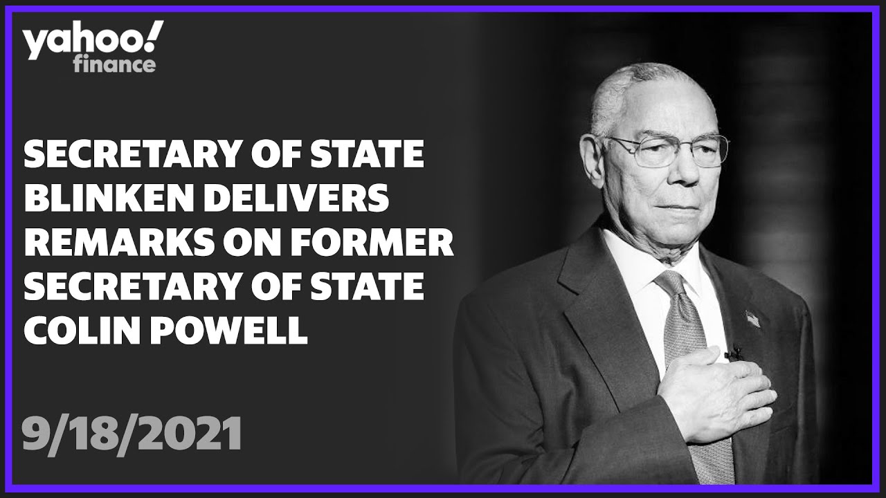 Secretary of State Antony Blinken delivers remarks on Former Secretary ...