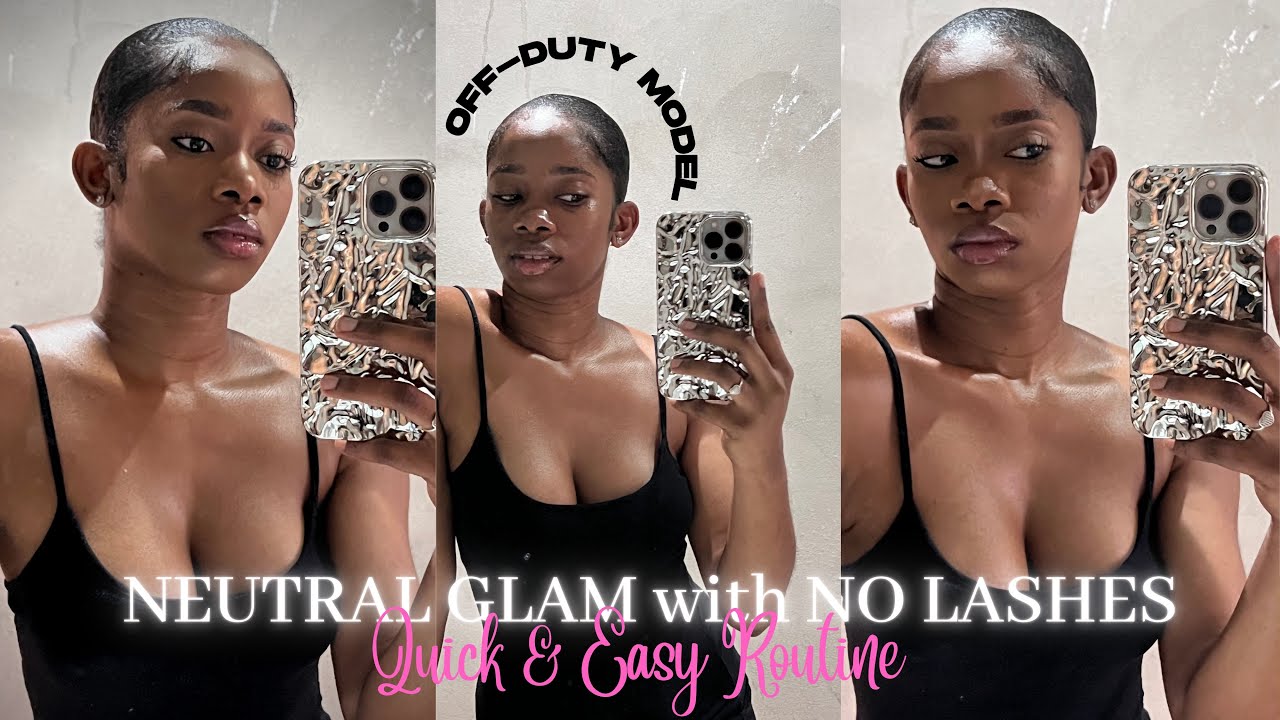 *IT GIRL* make up tutorial | black girl makeup + no lashes | Off Duty Model | Cordash tv - YouTube