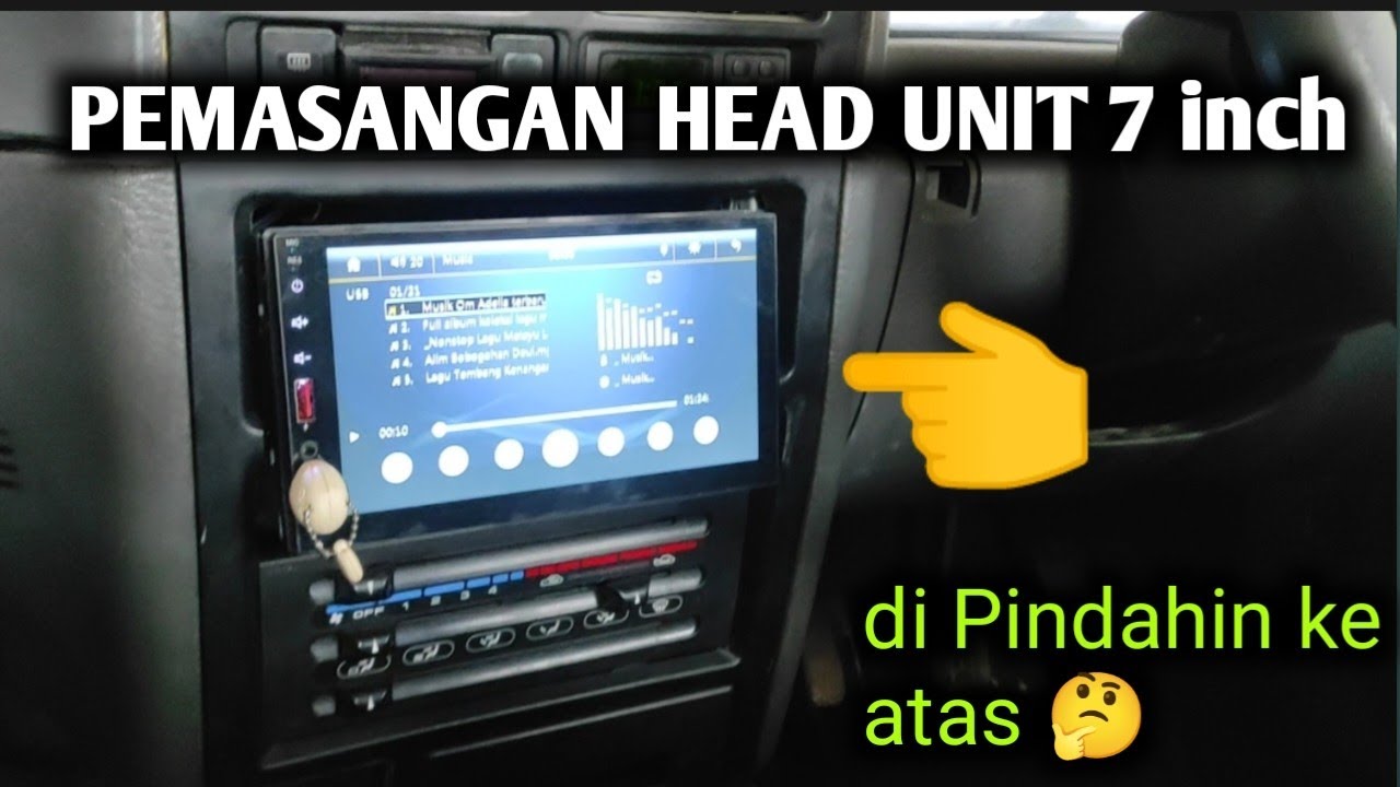 Cara pemasangan head unit 7 inch mobil timor - YouTube