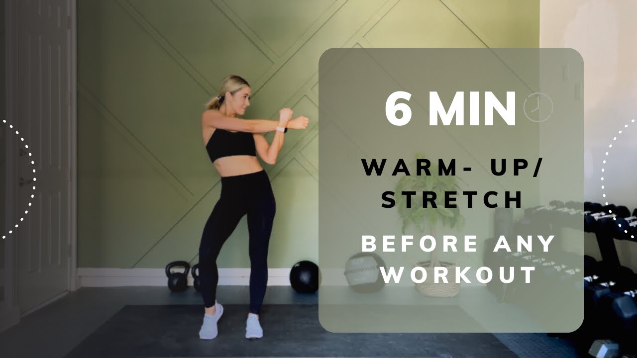 6 Minute Warm-Up Cardio and Stretch to do Before Any Workout - YouTube