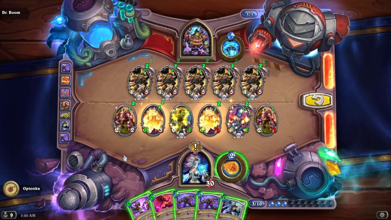HearthStone Puzzles - The Secret Lab, Clear Dr. Boom walkthrough. - YouTube
