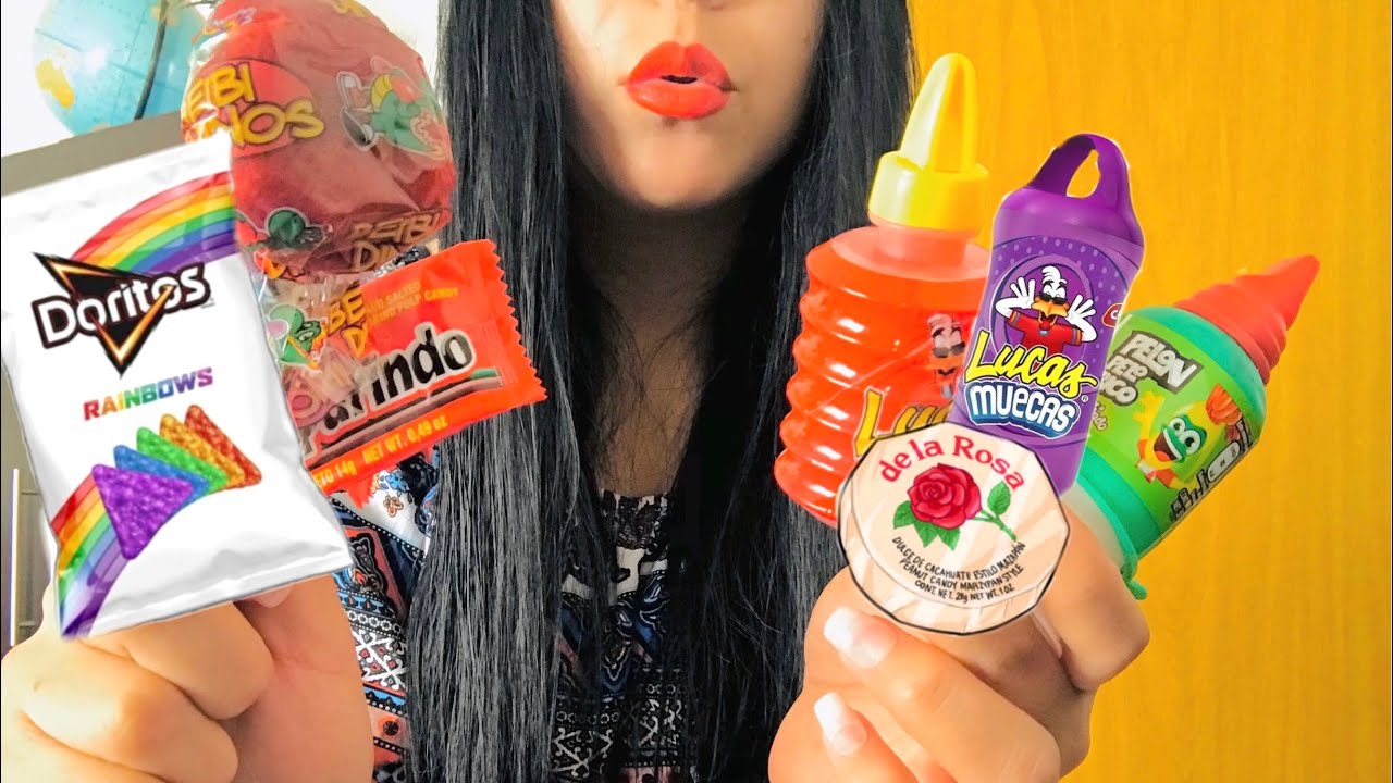 ASMR COMIENDO DULCES MEXICANOS🍭🍬 - YouTube