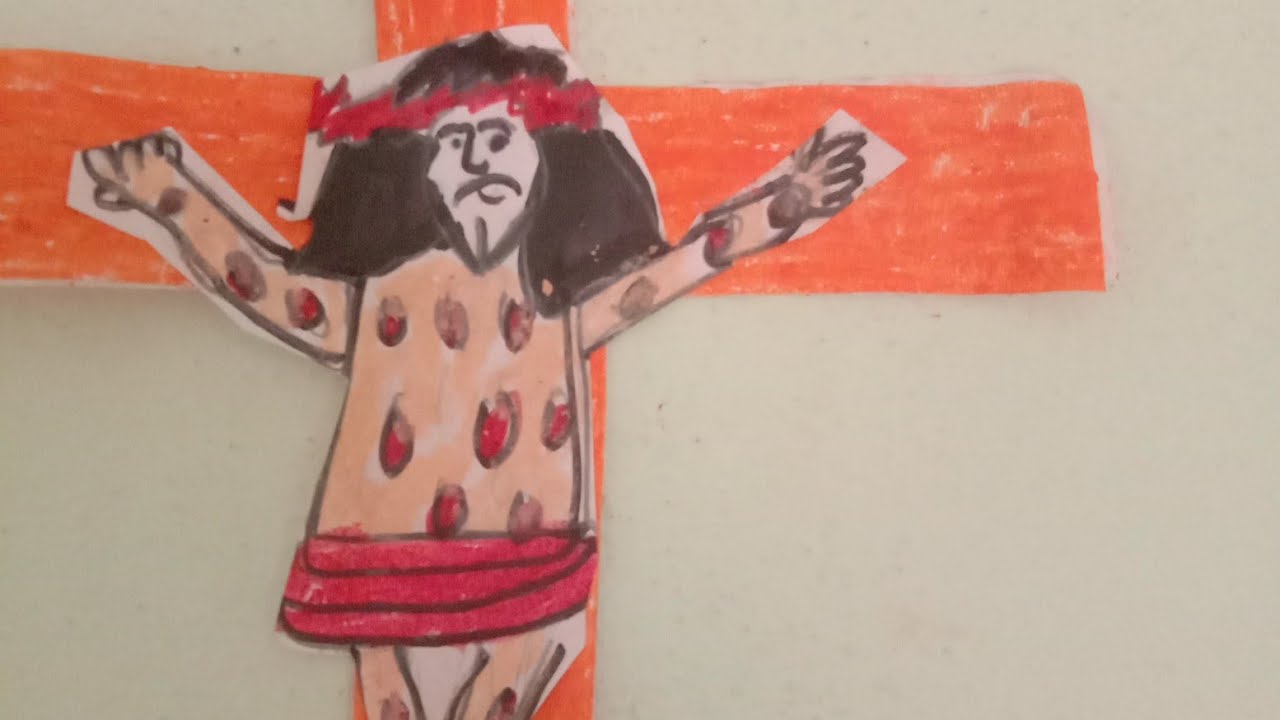 Jesus Christ daddy died on the cross art craft by B. S. Ribka - YouTube