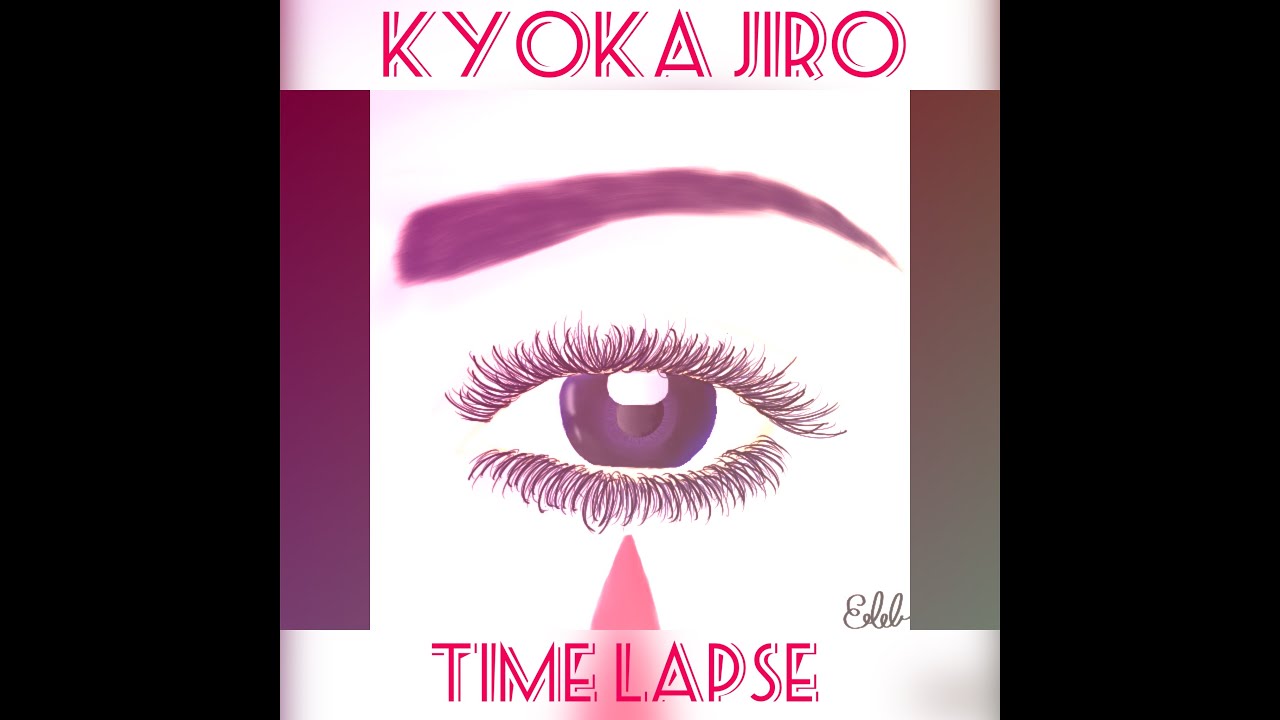 Time lapsed Kyoka Jiro eye in procreate - read desc. - YouTube