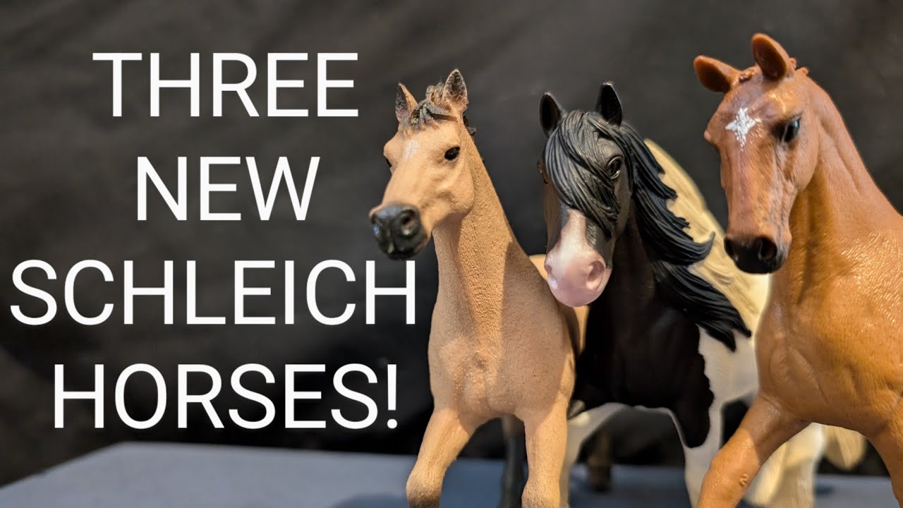 I got three brand new Schleich Horses! - YouTube