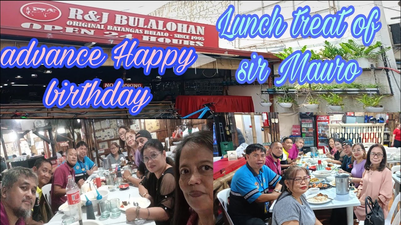 PALIBRE LUNCH NI SIR PRES. MAURO. @ADVANCELUNCHBIRTHDAYTREAT ...
