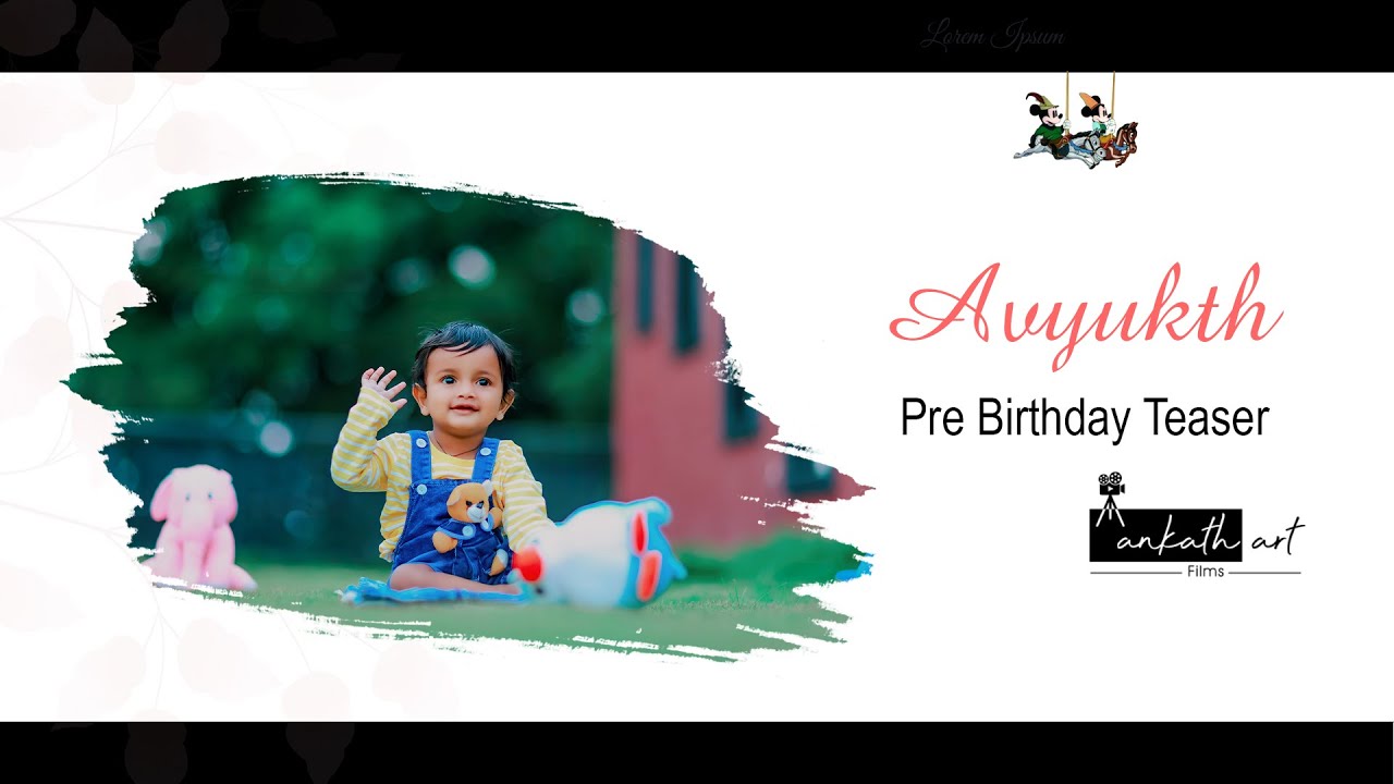 Avyukth Pre Birthday Teaser By ankath art photography - YouTube