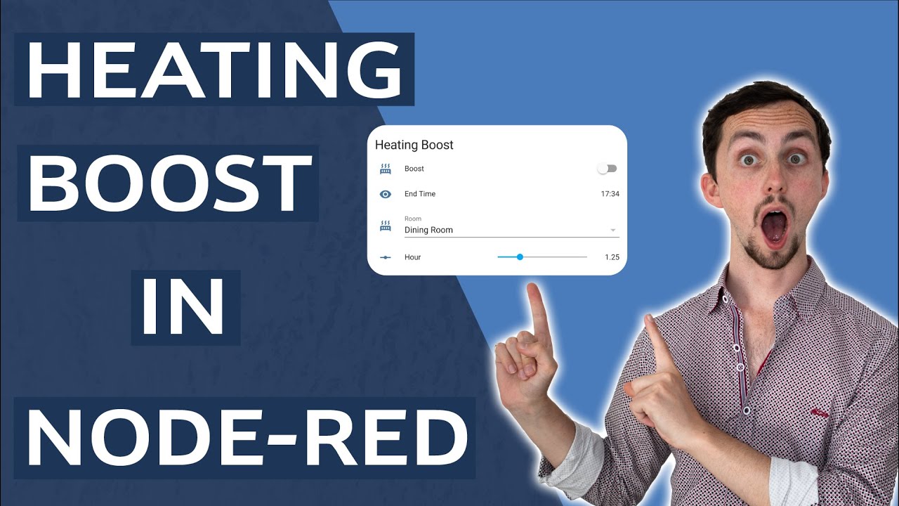 Home Assistant Custom Heating Boost - Node Red - YouTube