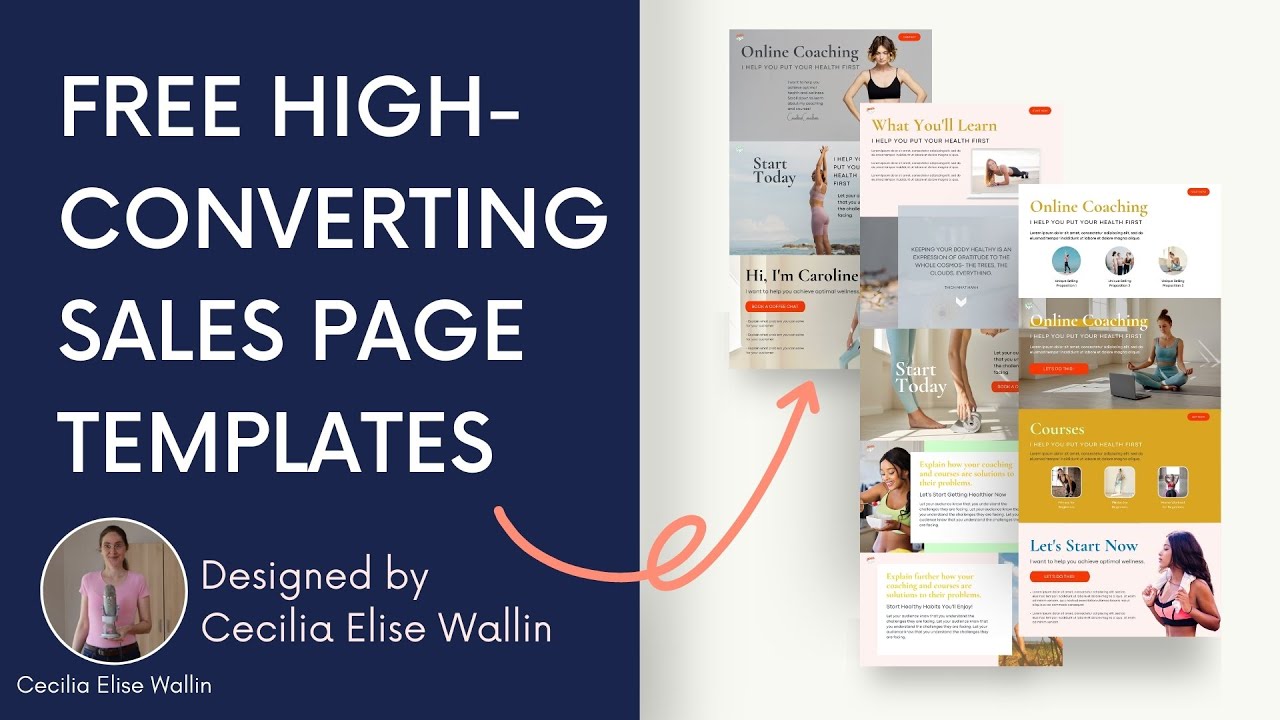 FREE High-Converting Sales Page + Website Templates! | How to Create a ...