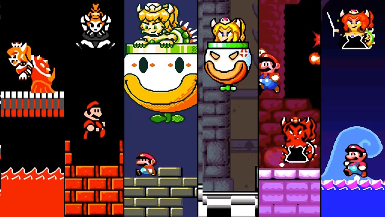 Super Mario Bros: Evolution of Bowsette's Castle - YouTube