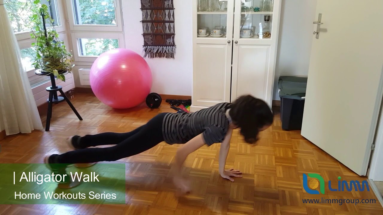 Core Exercise Discs Workout Series #21: Alligator Walk - YouTube