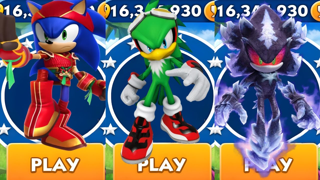 Sonic Dash - Dragonfire Sonic vs Jet vs Mephiles - All Characters ...