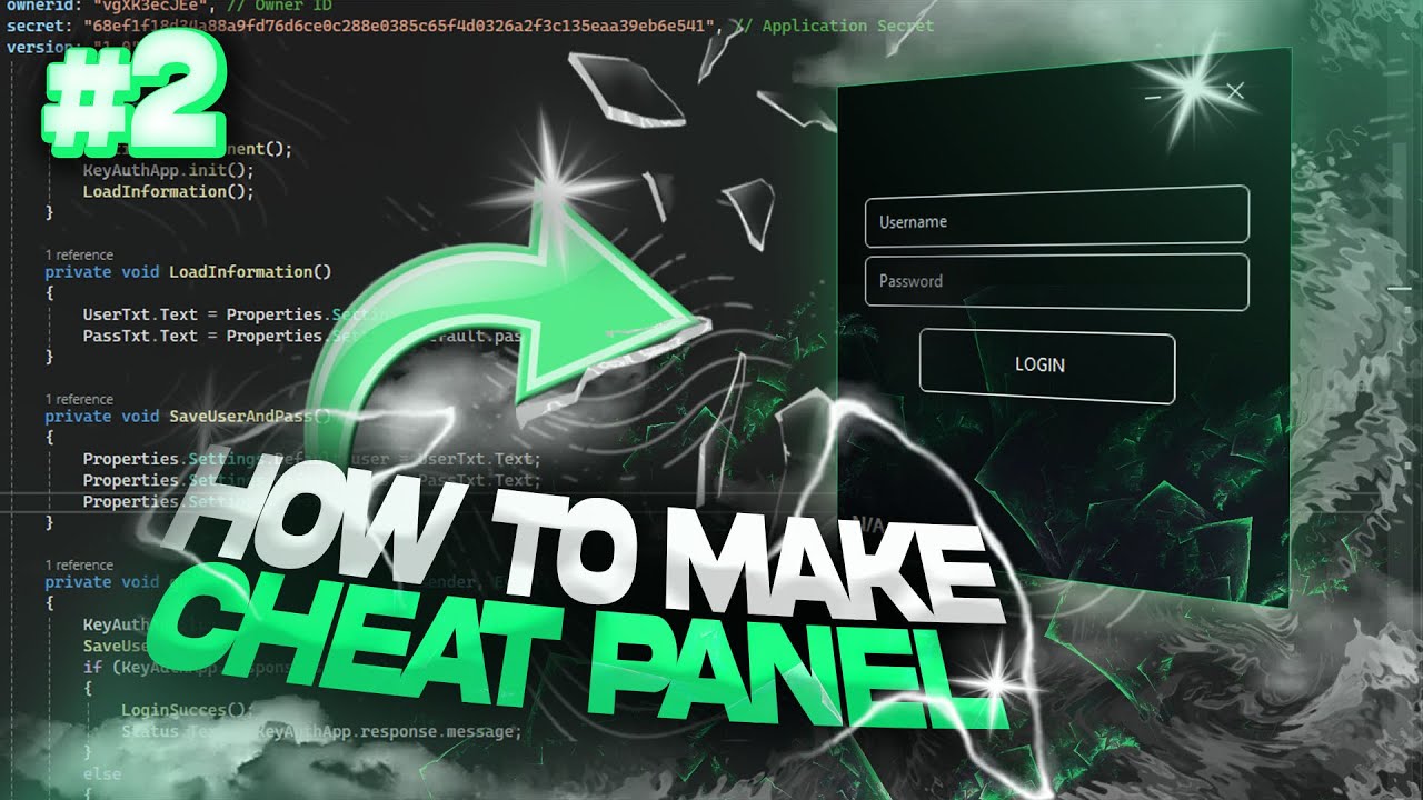 Part 2 - Login and Login Out | How to make a Cheat Panel😈 for Free Fire ...