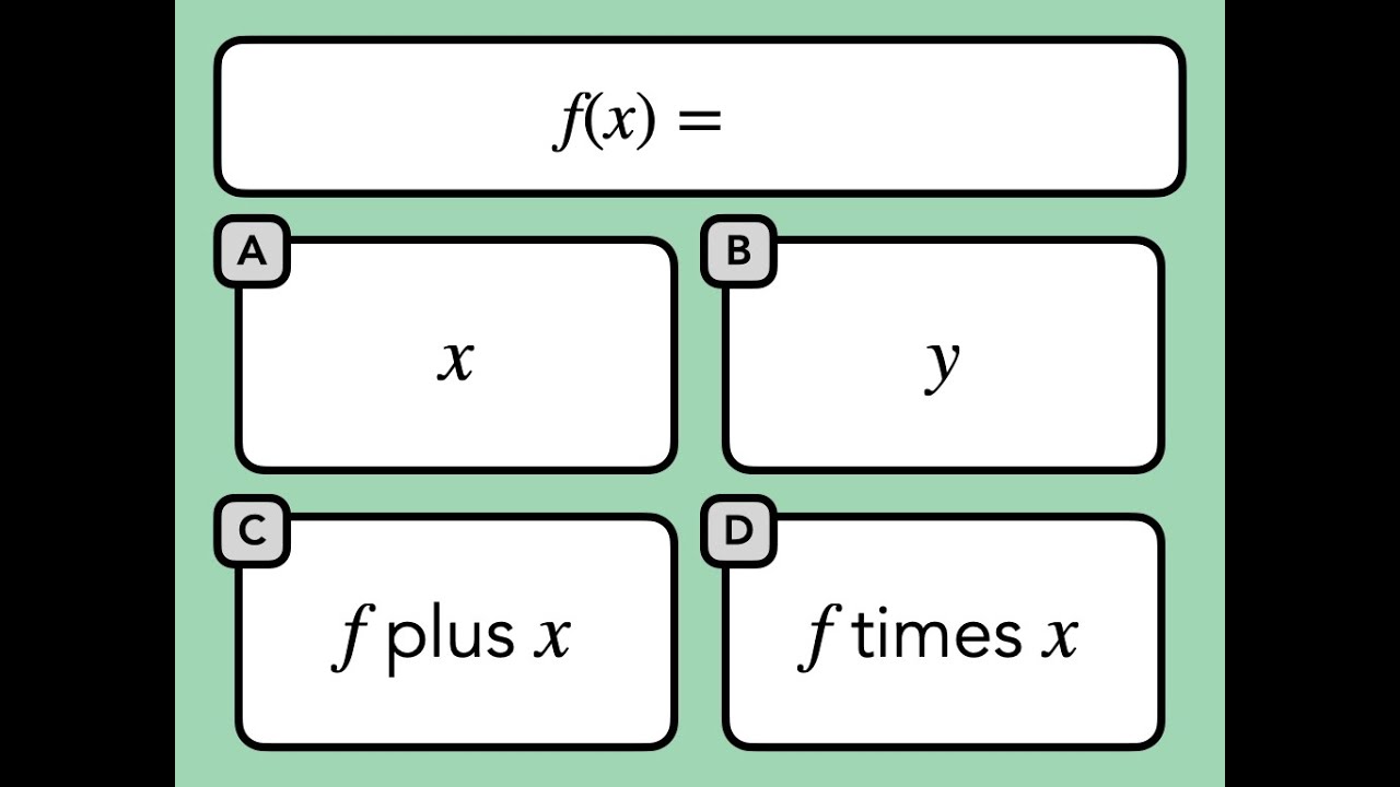 Function Notation Basics — SAT Math Facts & Formulas Quiz (66) - YouTube