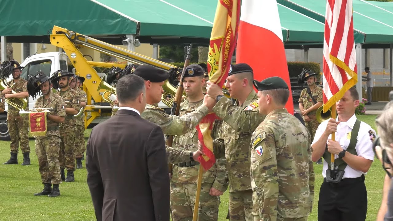 U.S. Army Garrison Italy Change of Command Ceremony - YouTube