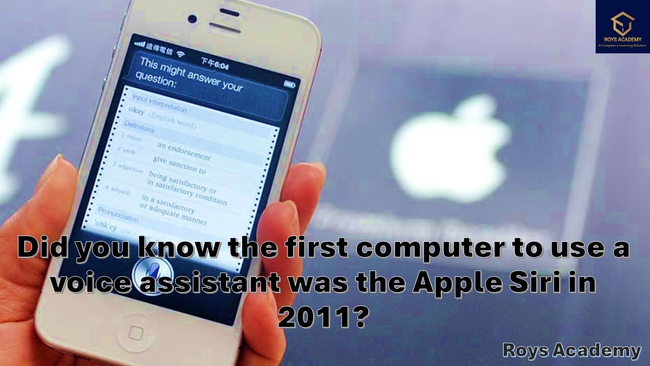 Did you know the first computer to use a voice assistant was the Apple ...