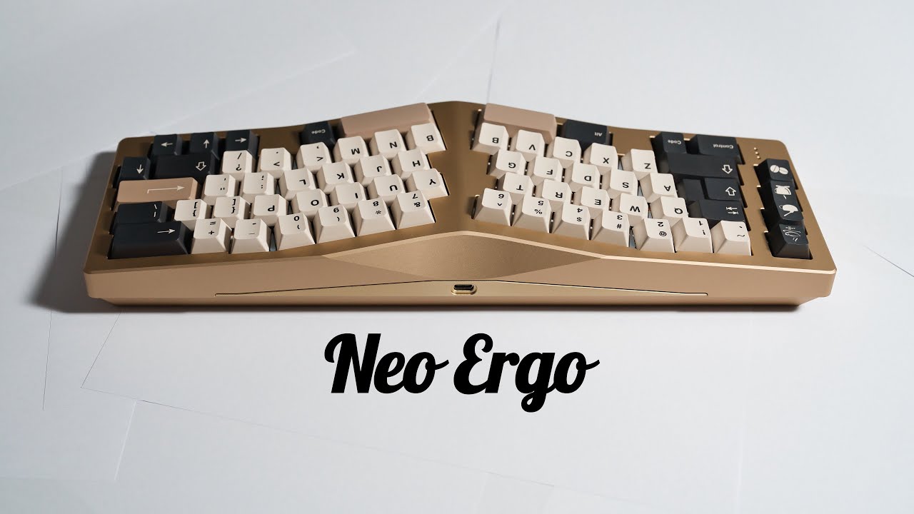 빌드도 쉽지만 정말 편안한 키보드~ 네오 어고 (Neo Ergo) - YouTube