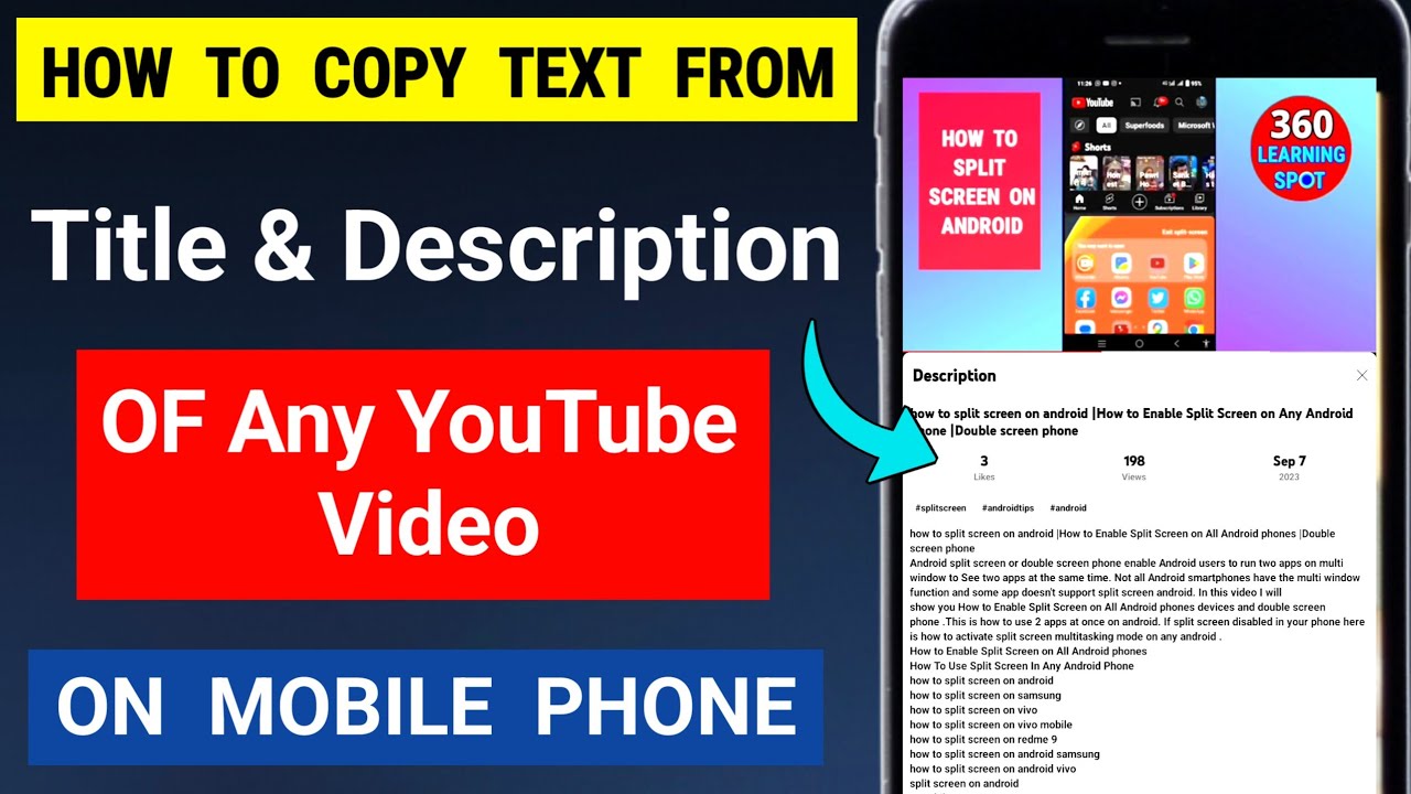 How To Copy Text From Title And Description Of Any YouTube Video On How To Copy Text From Title And Description Of Any YouTube Video On