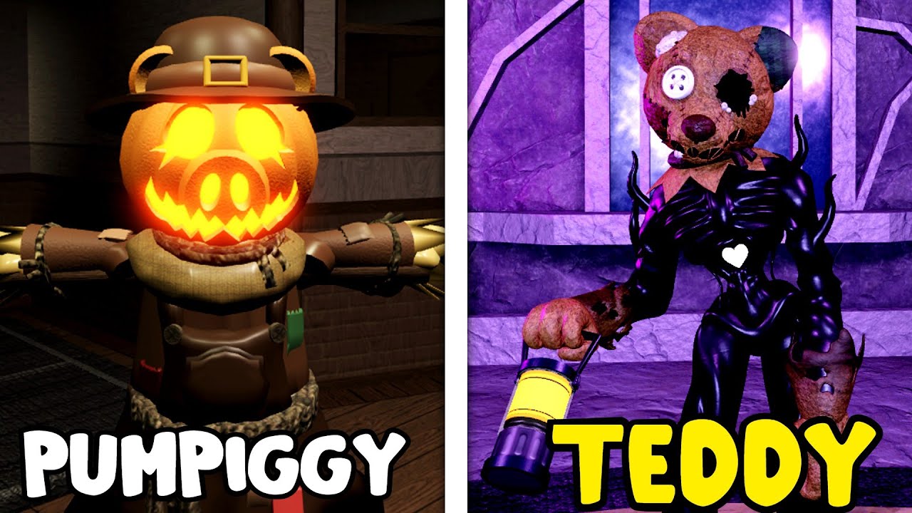 TEDDY & PUMPIGGY SKINS! (How to Unlock) in PIGGY: BRANCHED REALITIES ...