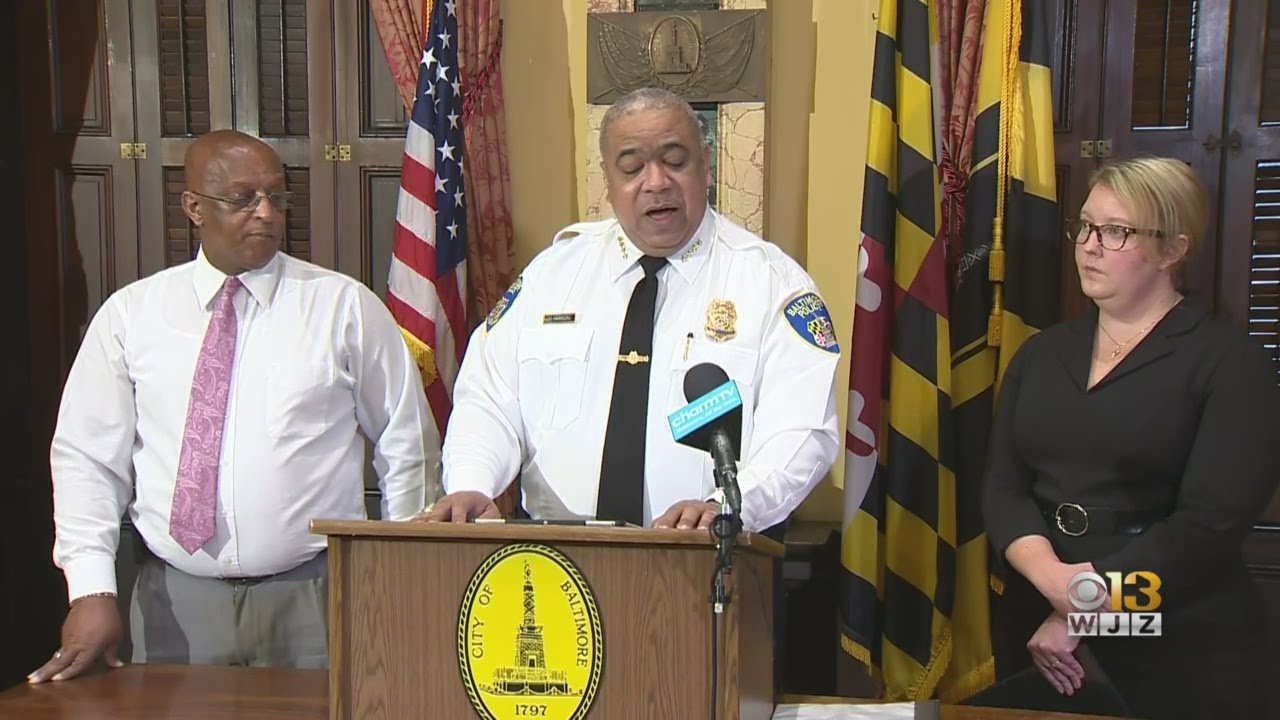 Baltimore Mayor Jack Young, Police Commissioner Harrison Talk Crime ...
