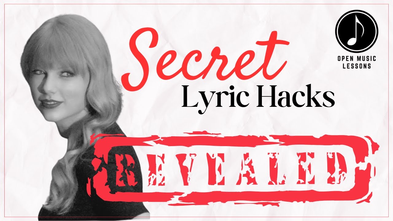 How To Write LYRICS like Taylor Swift | Step-By-Step Breakdown - YouTube