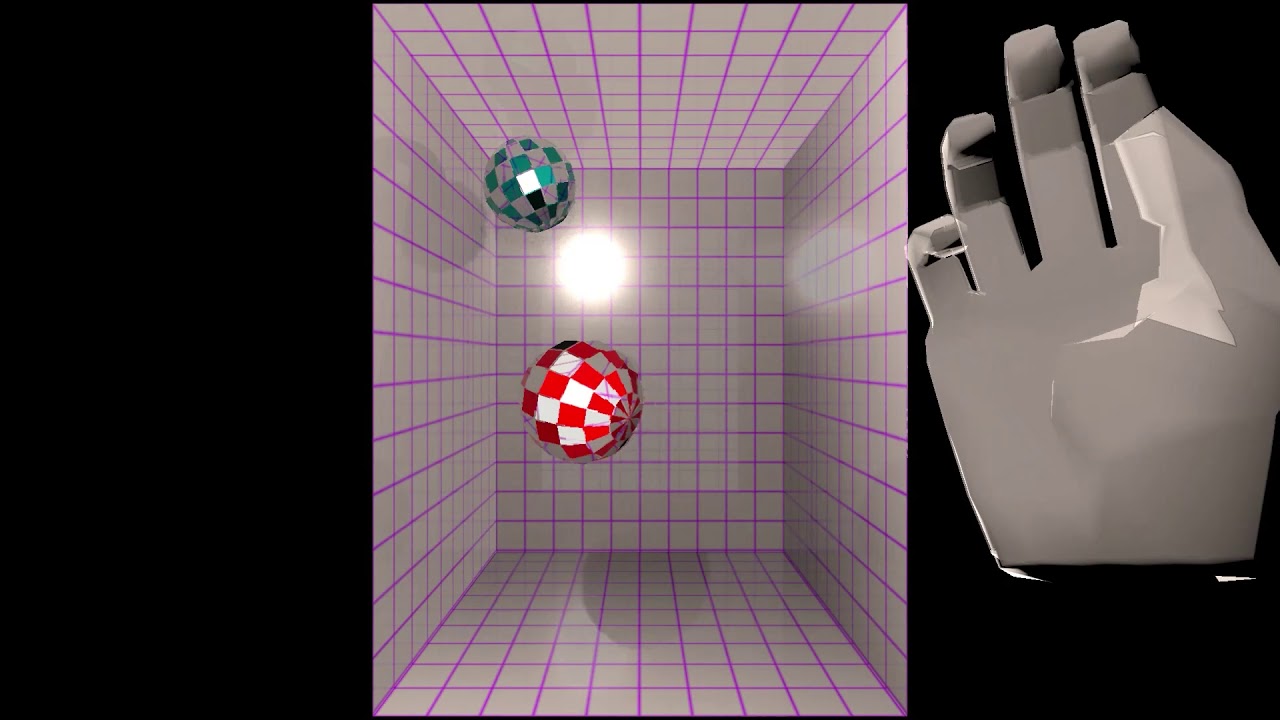 Looking Glass Portrait RTX Amiga Boing Ball Demo with hand tracking ...