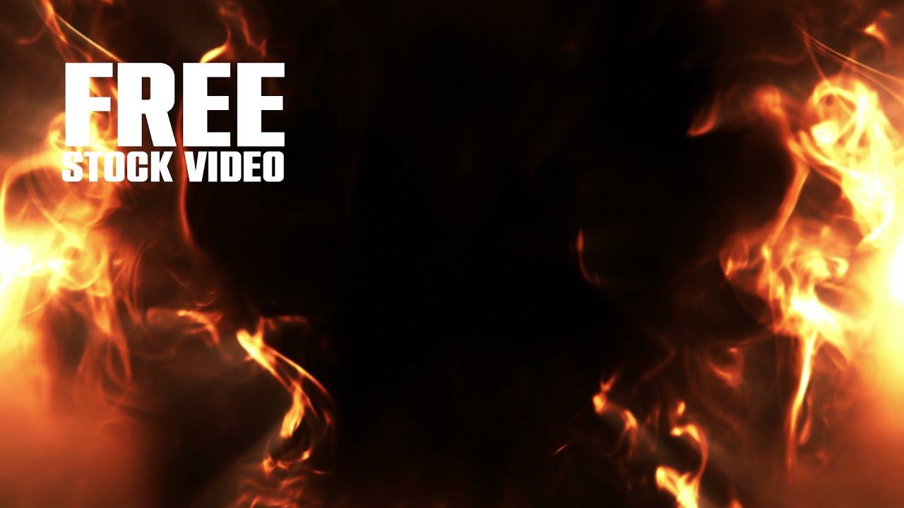 Smoke And Fire Background - Free stock footage - YouTube