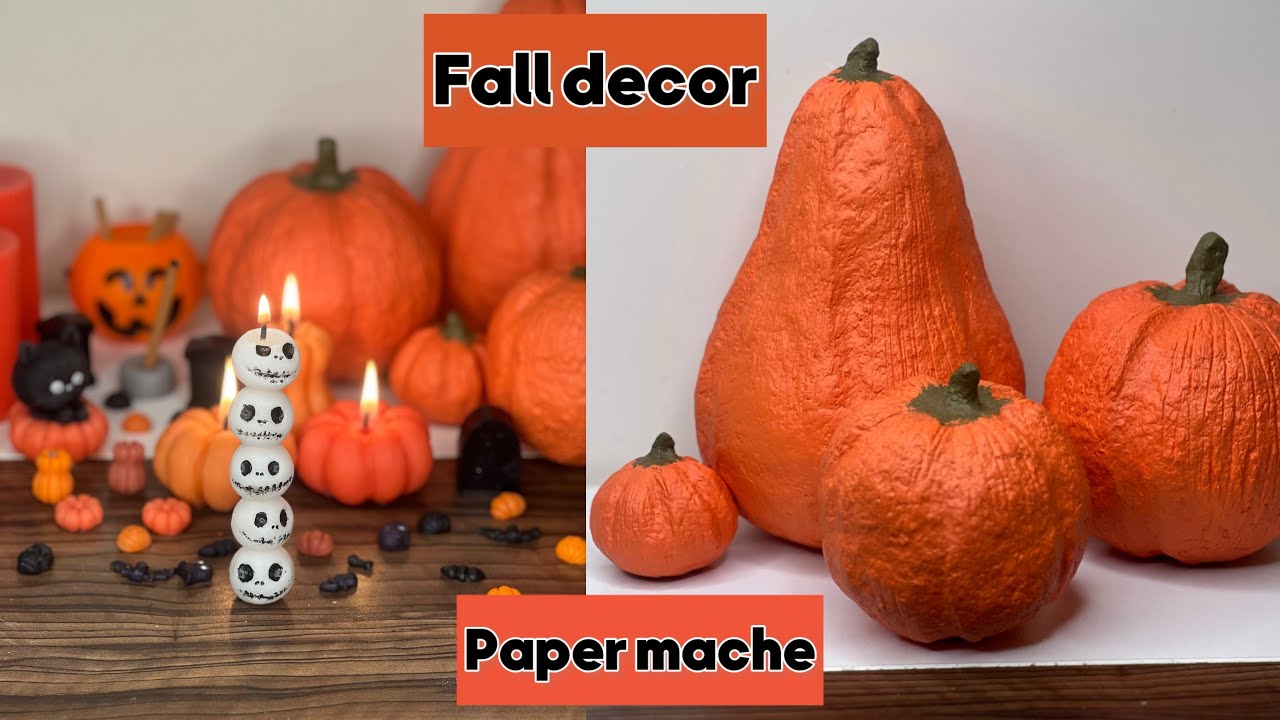 Create Stunning Fall Pumpkins! With Paper Mâché, Craft a Decor That ...