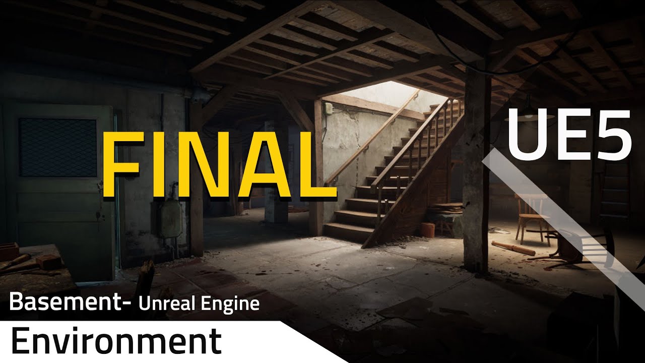 UE5 Basement FINAL Live - 3ds Max - Unreal Engine 5 #Unrealengine5 ...