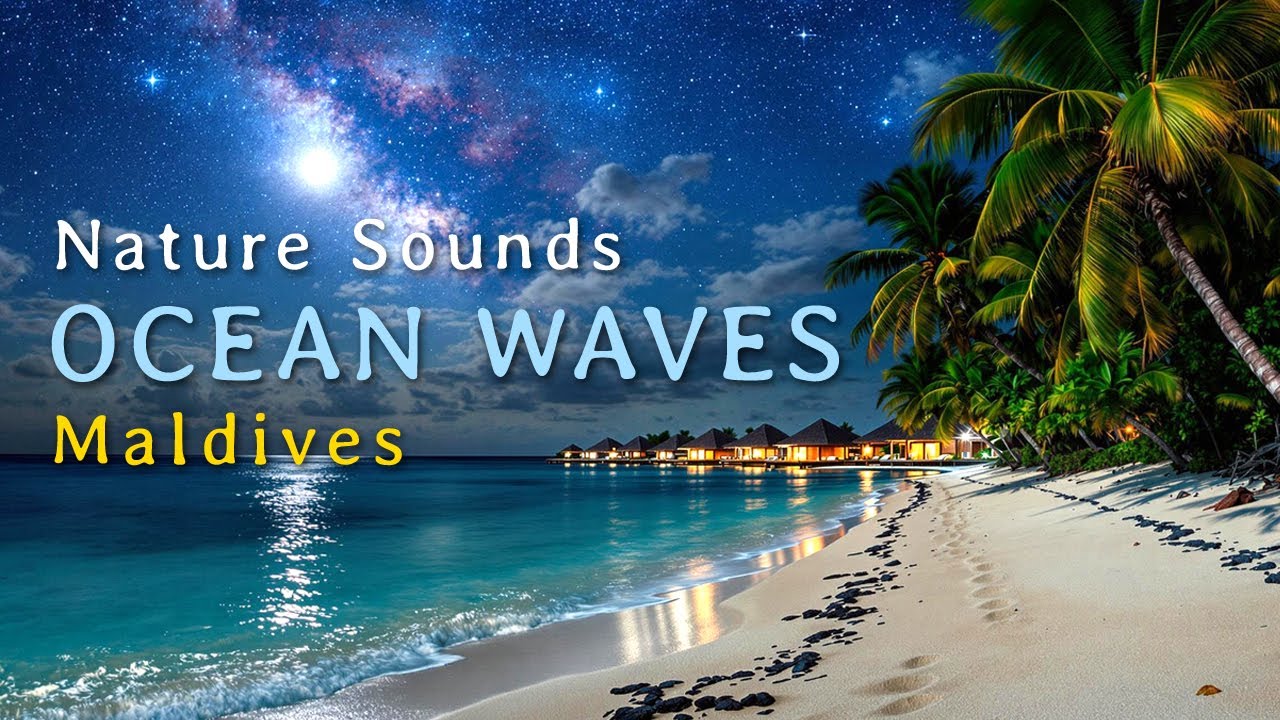 NATURE SOUNDS ★︎ OCEAN WAVES: Maldives (4,5 hours!) - YouTube