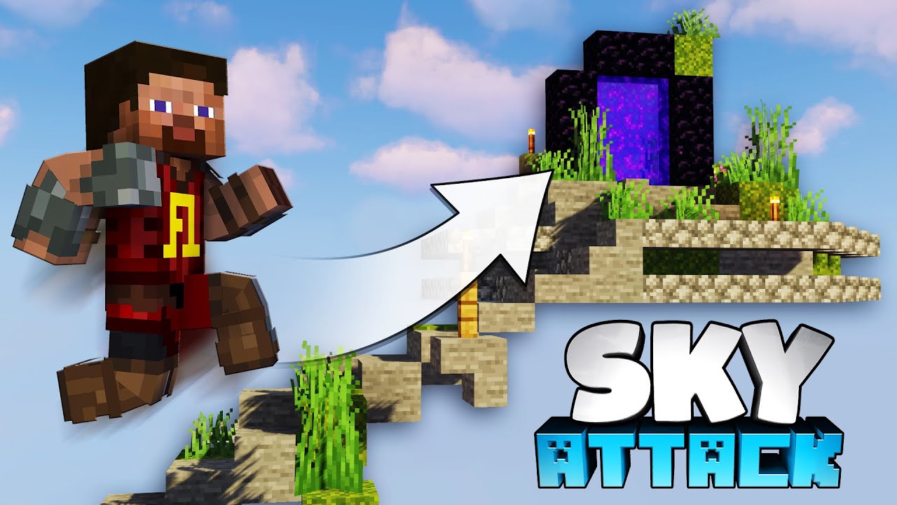 Der Weg ins Nether 🚀 Minecraft Skyblock - Sky Attack #03 - YouTube