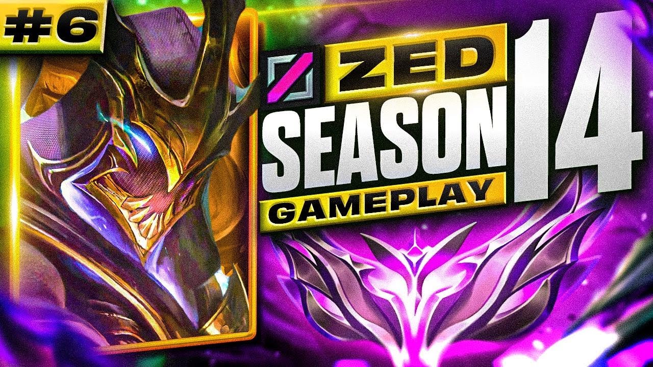 Season 2024 Zed Gameplay #6 - Season 14 High Elo Zed - New Zed Builds ...