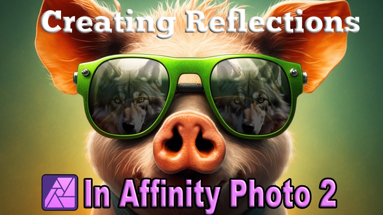 How to create a reflection in affinity photo 2 - YouTube