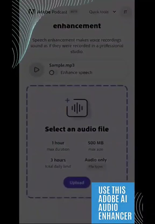 Adobe AI! 🎧 | From Bad to Studio Quality Sound #Adobepodcast # ...
