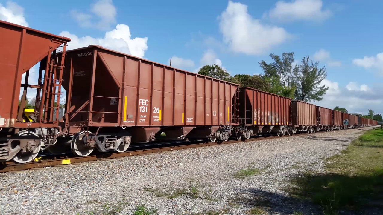 FEC Train 109 #2073 & FEC Train 262 #2074 - YouTube