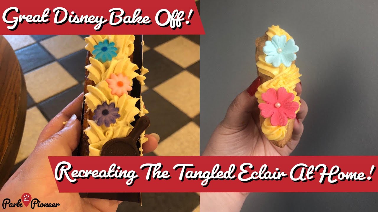 Great Disney Bake Off | Recreating The Tangled Eclair At Home! - YouTube