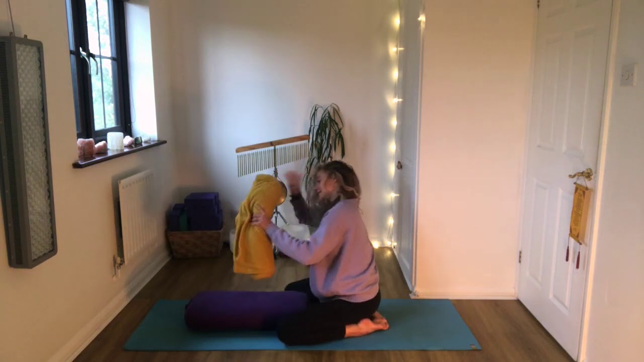 YOGA WITH EMMA: Restorative Yoga - Hips & Hamstrings Focus - YouTube