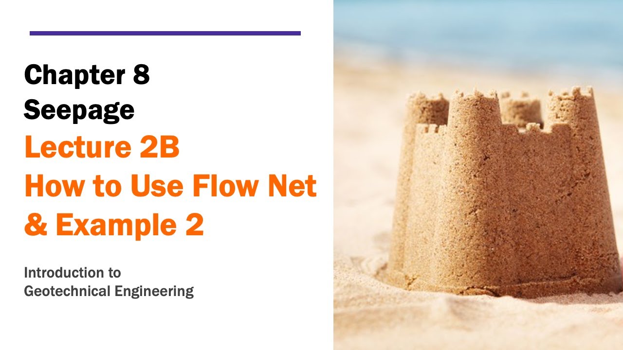 Chapter 8 Seepage - Lecture 2B How to Use Flow Net & Example 2 - YouTube