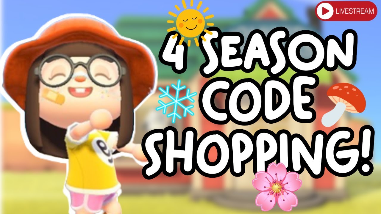 4 Seasons Code Shopping!! | Animal Crossing New Horizons - YouTube