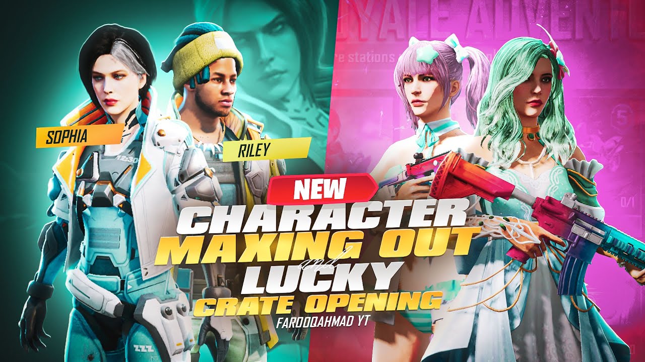 New Character Sophia & Riley Maxing out | 🔥 PUBG MOBILE 🔥 - YouTube