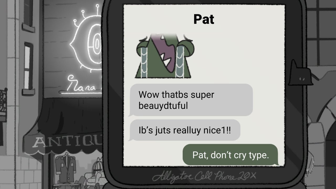 Later Alligator: Skipped text conversations with Pat - YouTube