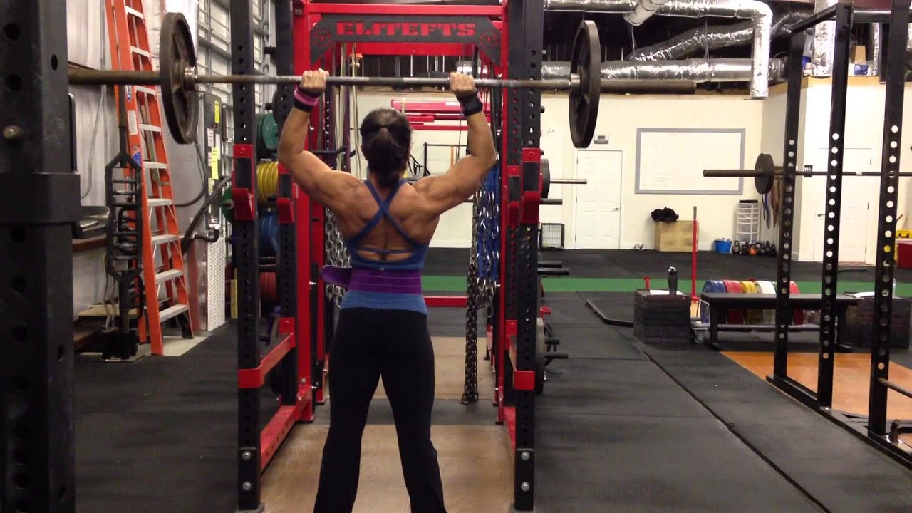 Gillian Ward Physique Show Prep Week 2 of training - Press 135lbs 4 ...