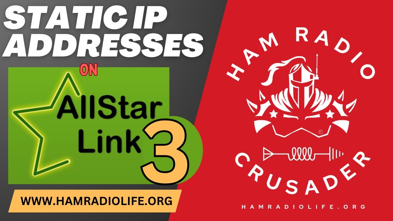 STATIC IP ADDRESSES on ASL3 AllStarLink - YouTube