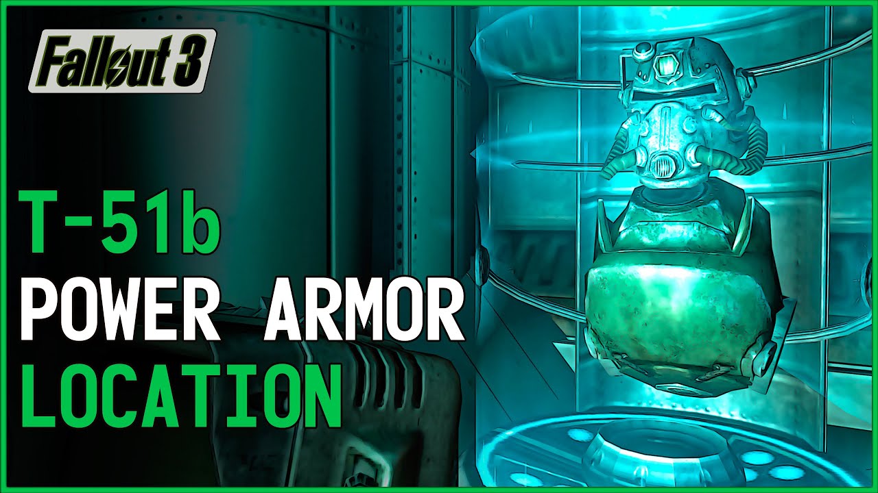 How to get T-51b power armor - Fallout 3 - YouTube