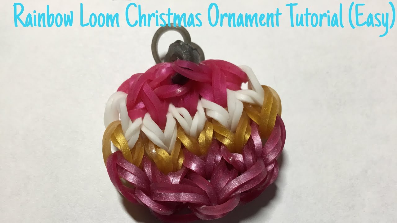 Rainbow Loom Christmas Ornament Tutorial - YouTube