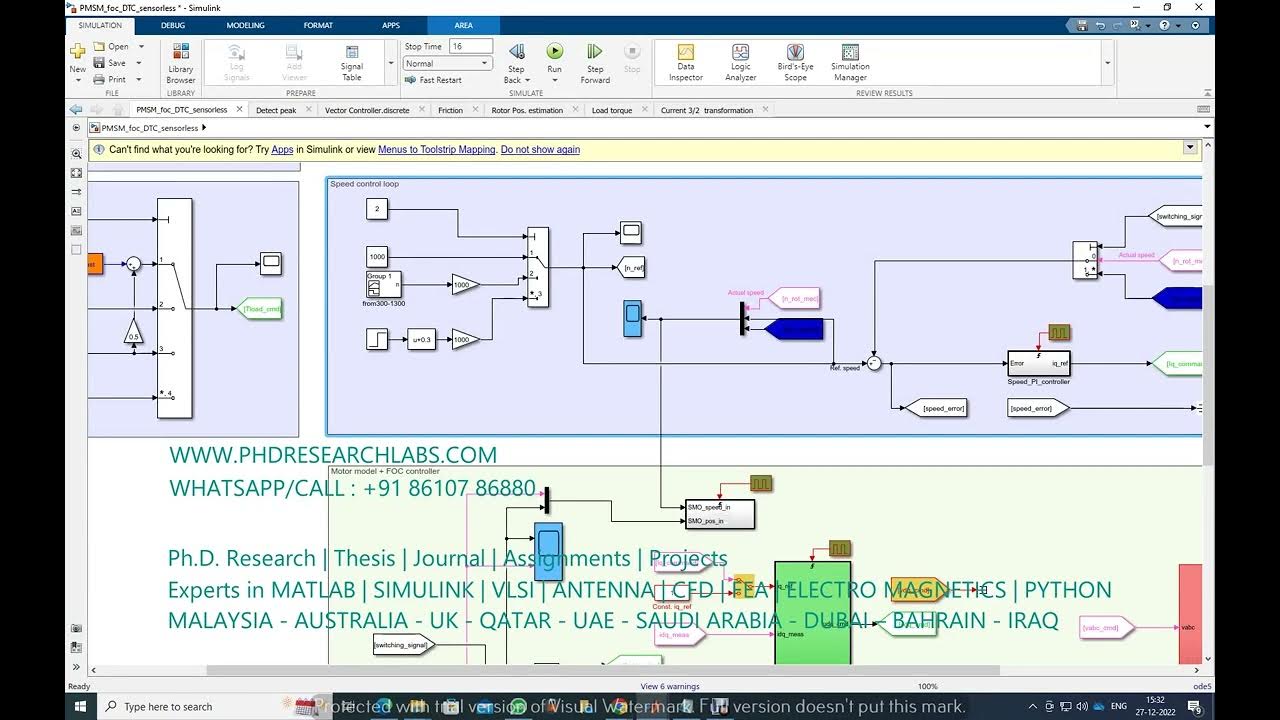 Sensorless DTC control of an PMSM motor using a first-order sliding mode observer MATLAB ...