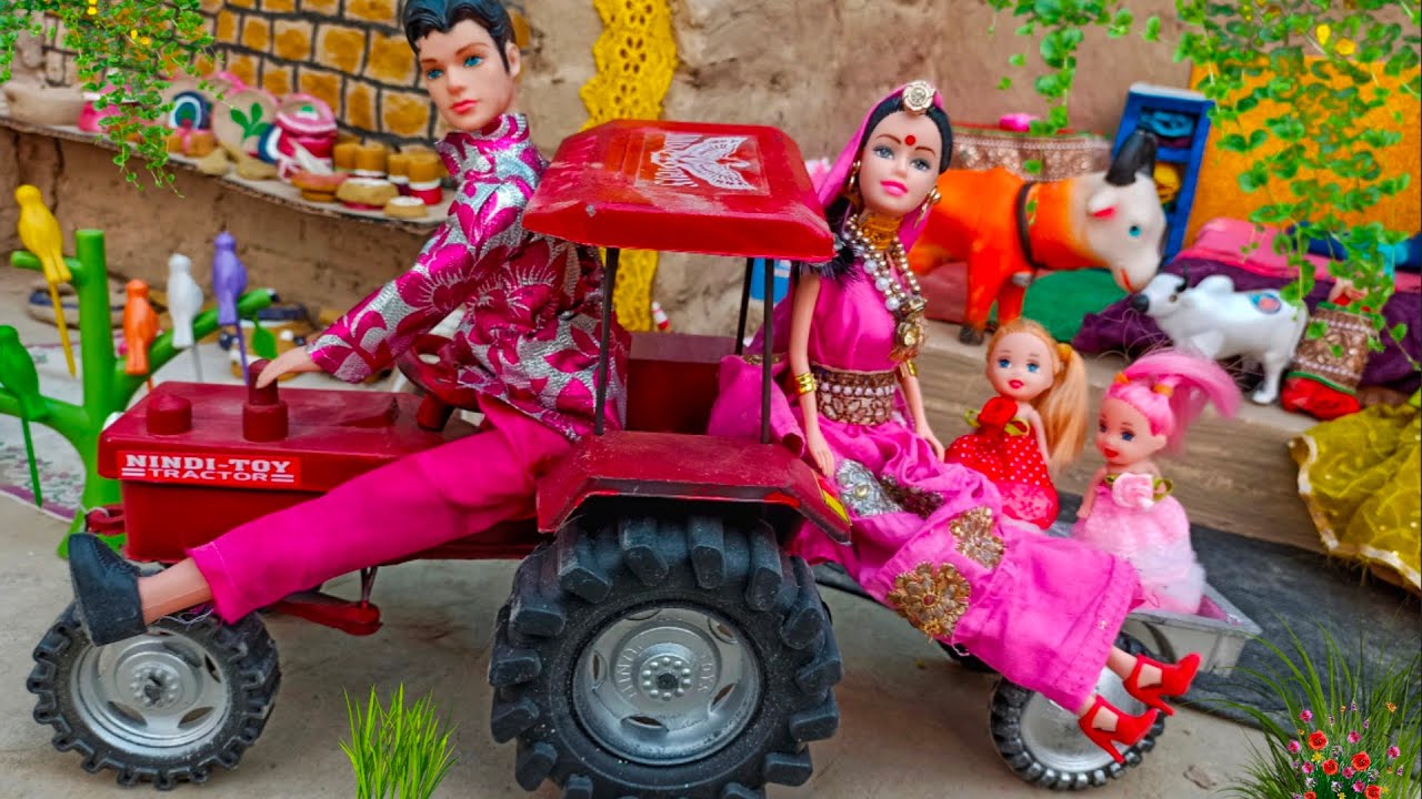 Barbie Indian village routine / kajal ki kahani part - 3 / Barbie ki ...